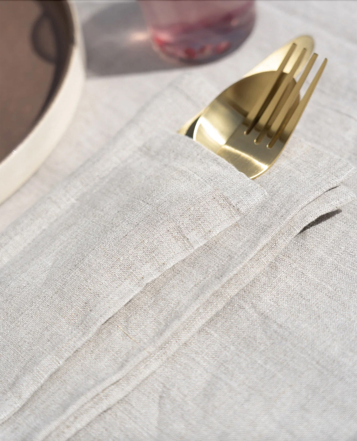Matilde Linen Cutlery Holder - 2 Pack | Beaumont Organic