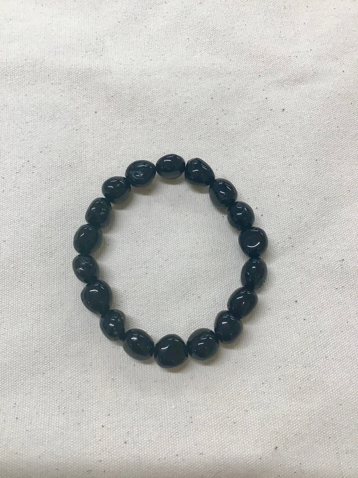 Black Tourmaline Nugget Bracelet | Beaumont Organic
