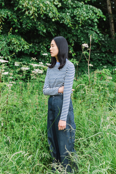 Tracey-Dee Organic Cotton Trouser In Denim | Beaumont Organic