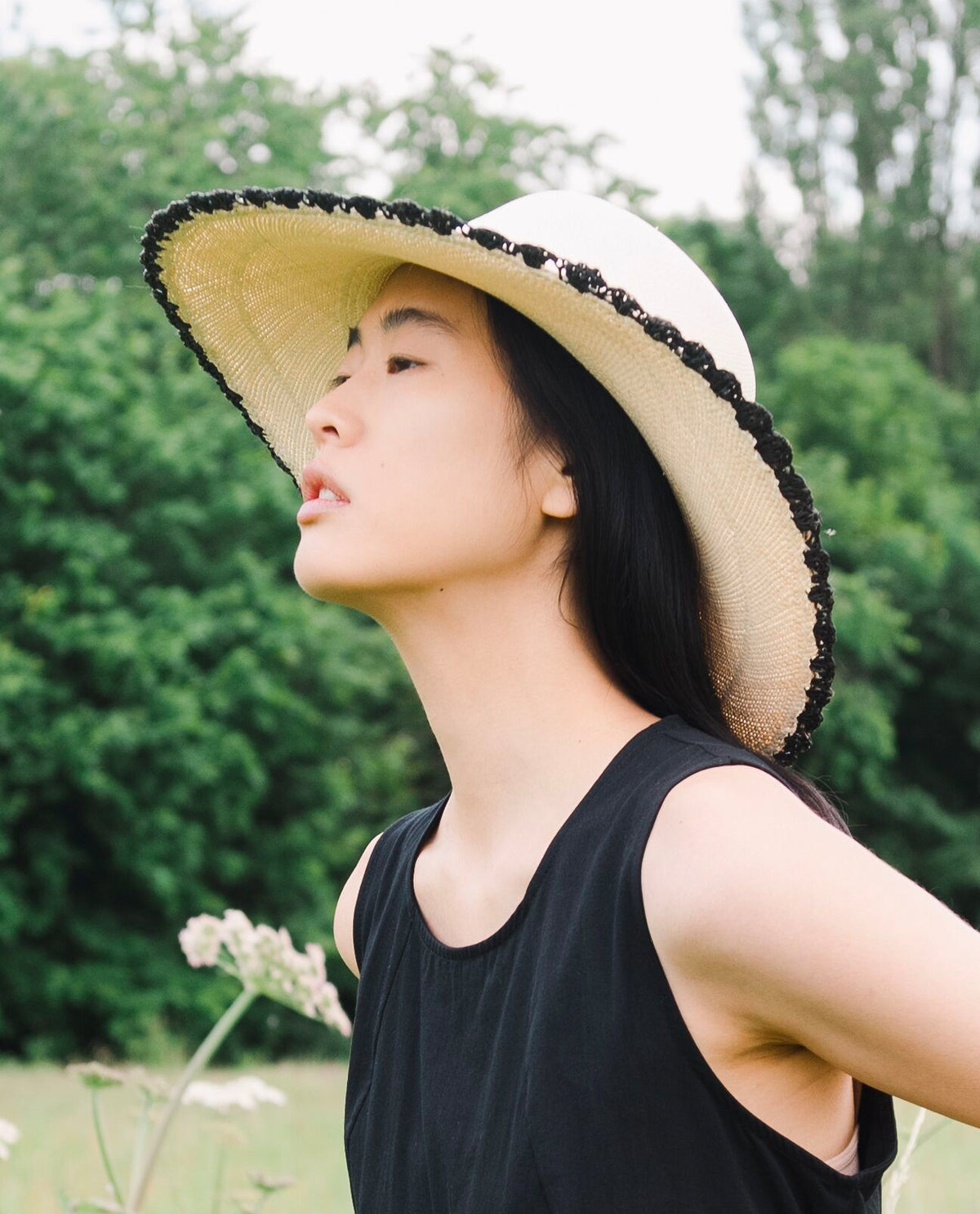 Circular Hat With Crochet Trim | Beaumont Organic