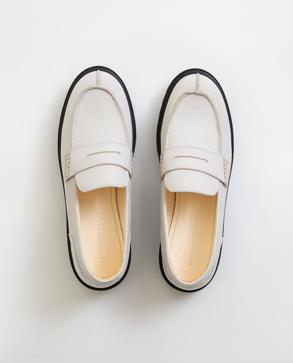 Naples Loafer In Cream | Beaumont Organic