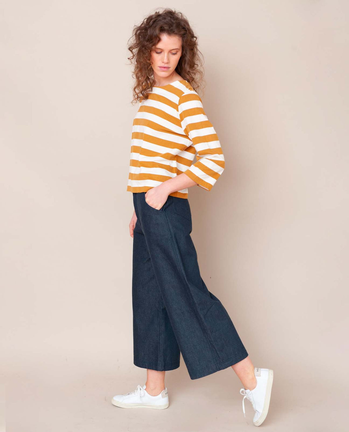 Tracey-Dee Organic Cotton Trouser In Denim | Beaumont Organic